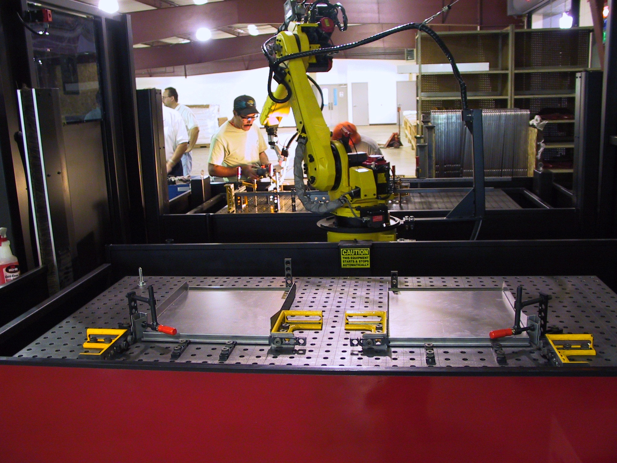 Robot-with-2-Tables | Plymouth Industries