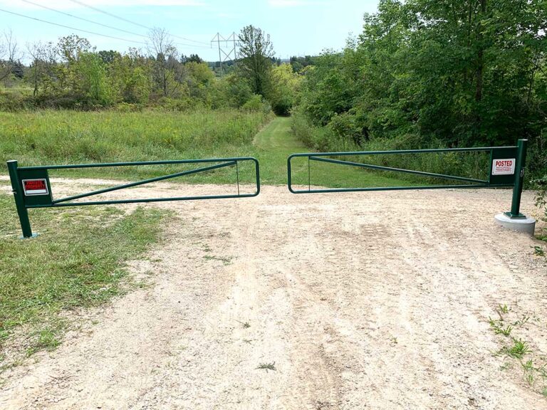 Pipe Swing Gate Entryway