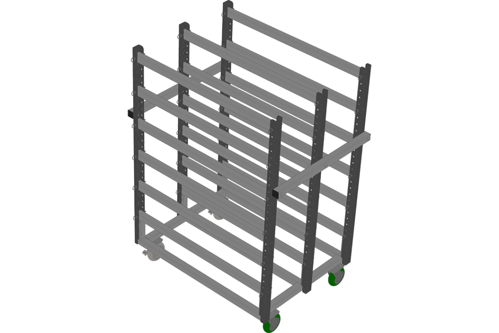 Industrial Adjustable Shelf Carts | Plymouth Industries