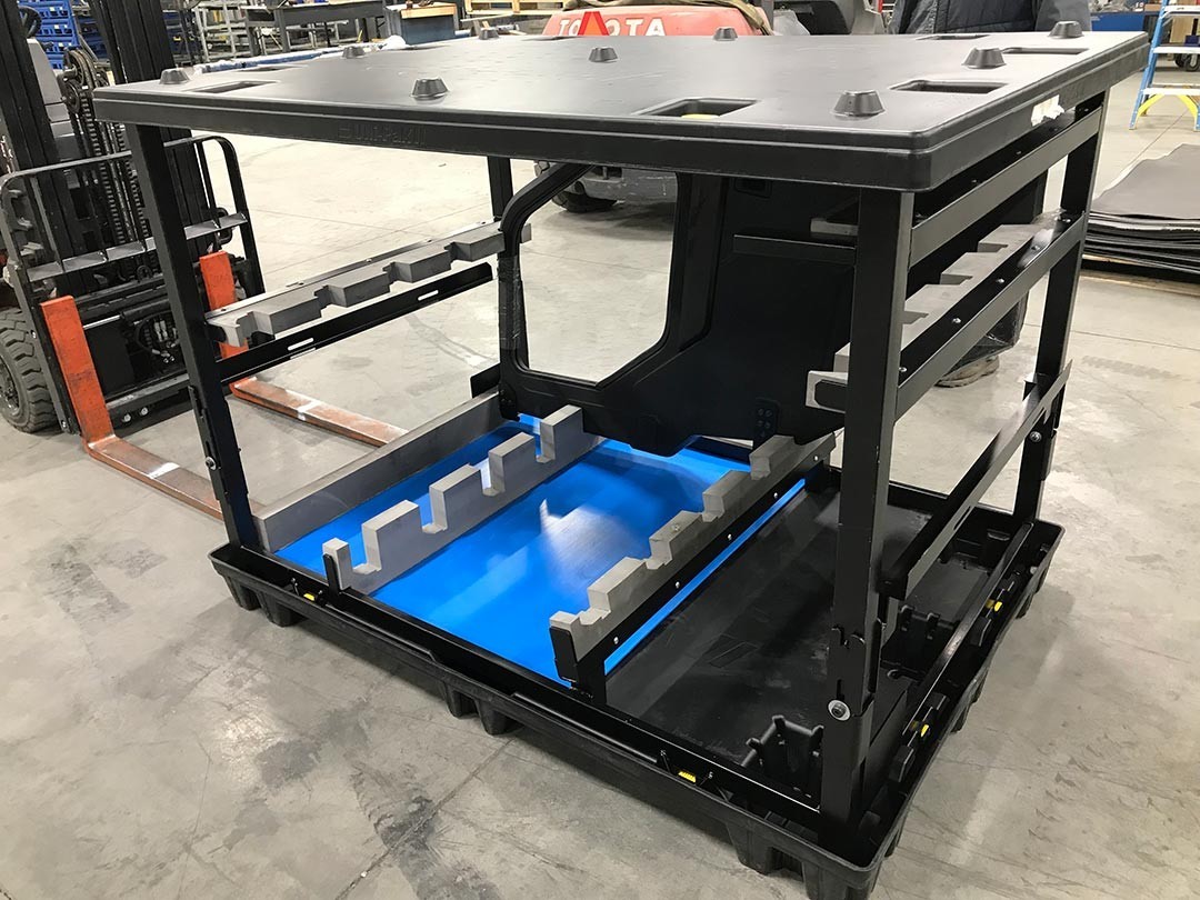 Steel-Uni-Pak-Thermoform-Shipping-Racks.jpeg | Plymouth Industries